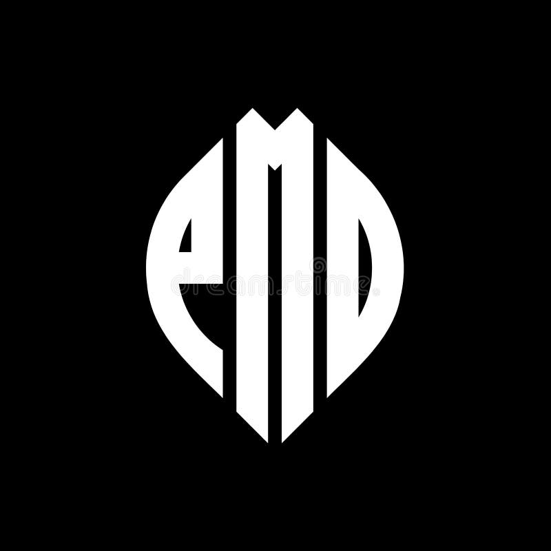 PMD Circle Letter Logo Design with Circle and Ellipse Shape. PMD ...
