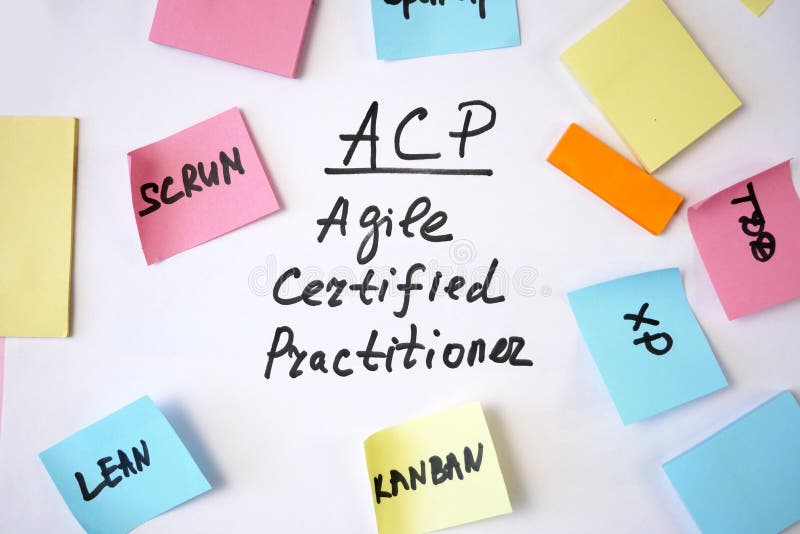 PMI Agile Certified Practitioner PMI-ACP Words on White Sheet and Paper ... PMI Agile Certified Practitioner PMI-ACP Words on White Sheet and Paper ...