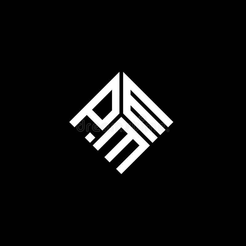 PMM Letter Logo Design on Black Background. PMM Creative Initials ...