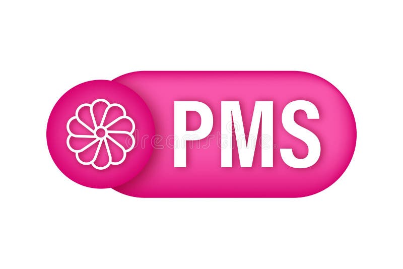 PMS Sign. Editable Vector Stroke. Vector Illustration. Calendar Icon ...