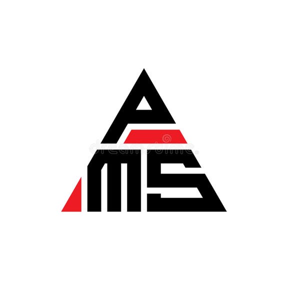 PMS Triangle Letter Logo Design with Triangle Shape. PMS Triangle Logo ...