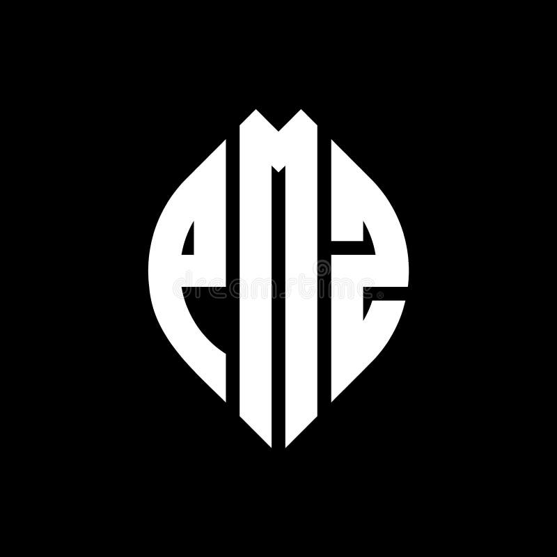 PMZ Circle Letter Logo Design with Circle and Ellipse Shape. PMZ ...