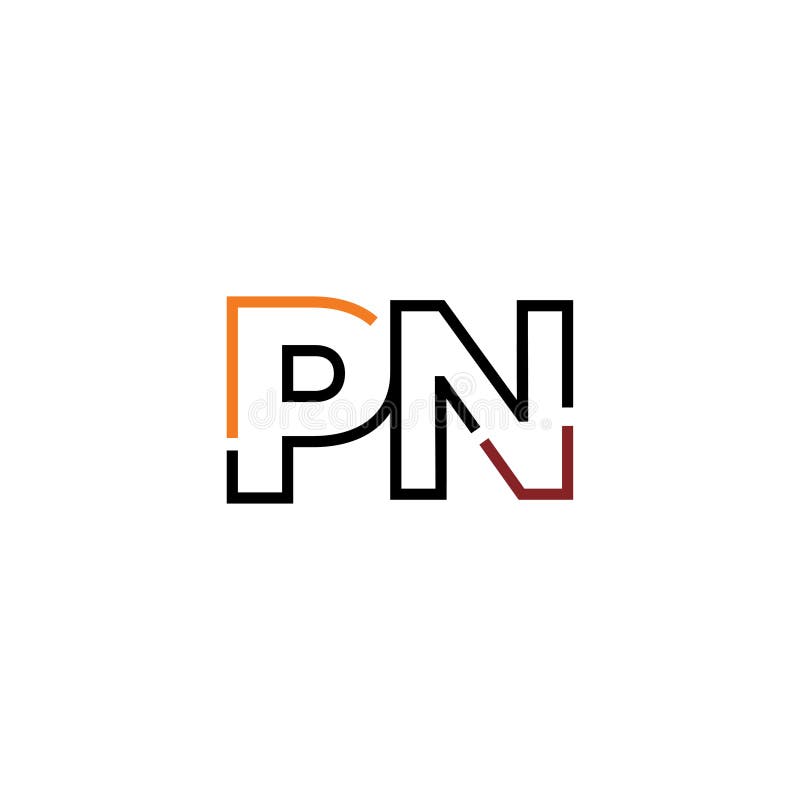 PN Letter Logo Icon Design Template Elements Stock Vector ...