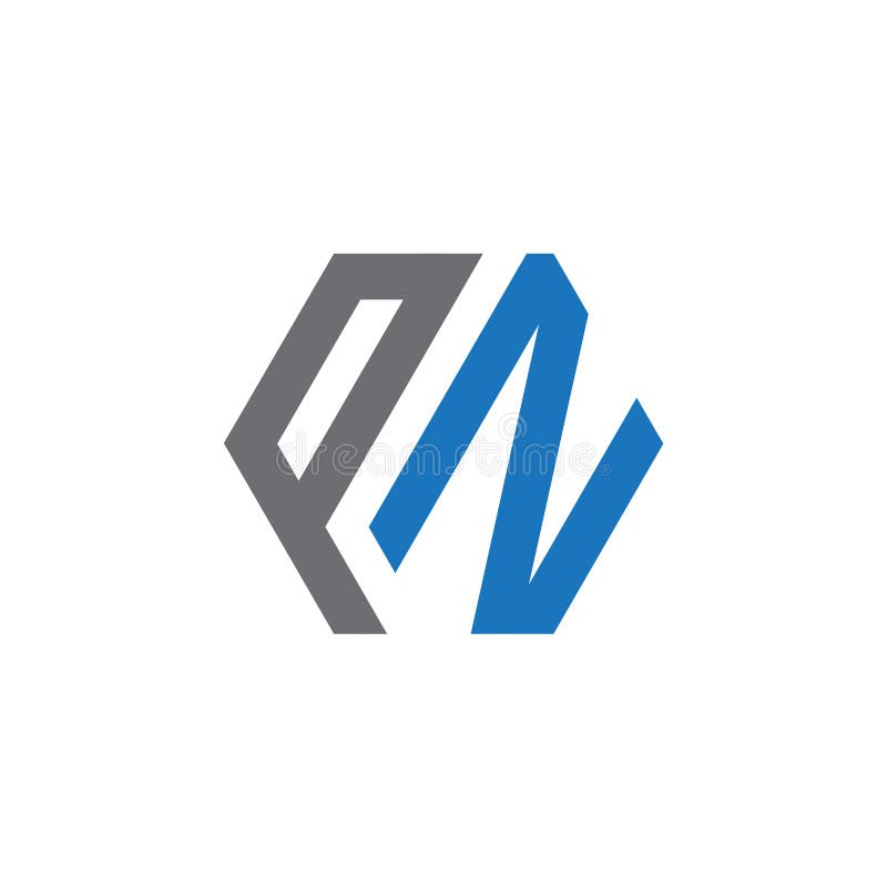 PN Letter Monogram Initial Logo Design Template Vector Illustration. PN ...