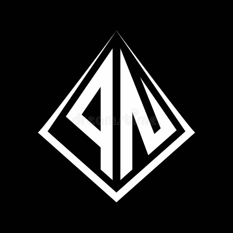 PN Logo Letters Monogram with Prisma Shape Design Template Stock Vector ...