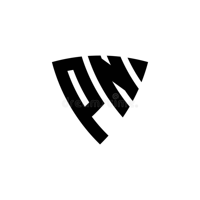 PN Logo Monogram Triangle Shield Style Stock Vector - Illustration of ... PN Logo Monogram Triangle Shield Style Stock Vector - Illustration of ...