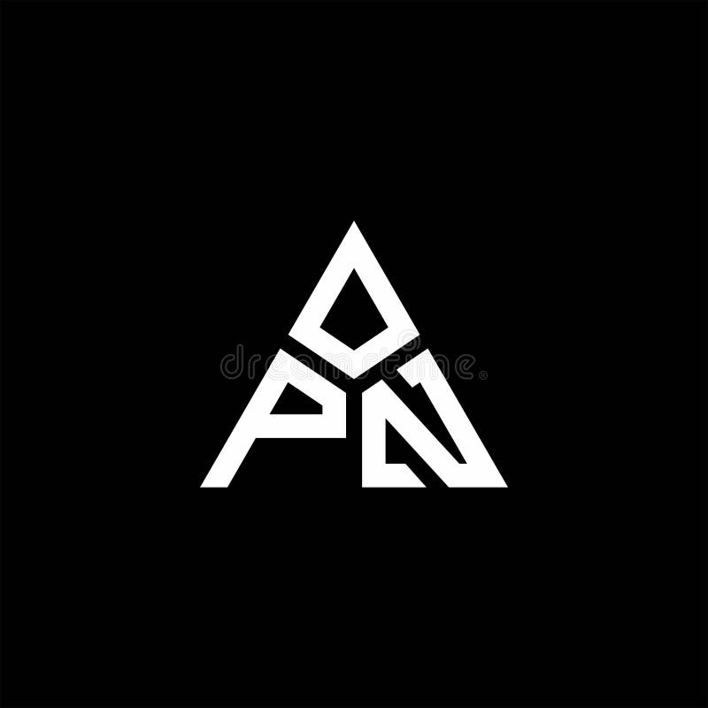 PN Monogram Logo with 3 Pieces Shape Isolated on Triangle Stock Vector ...