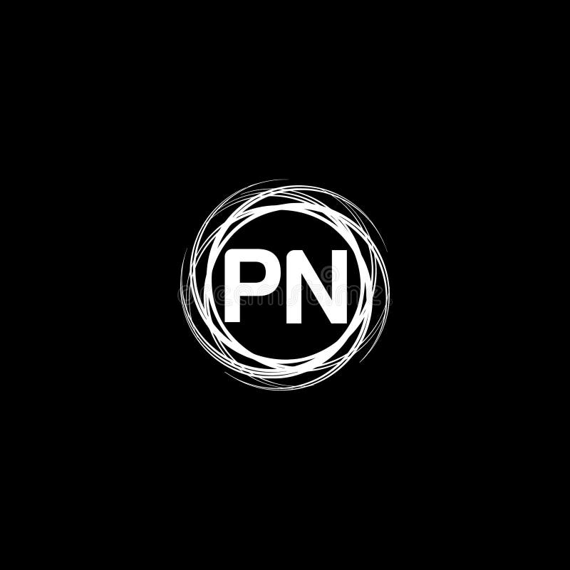 Pn Unique Abstract Geometric Logo Design Stock Vector - Illustration of ...