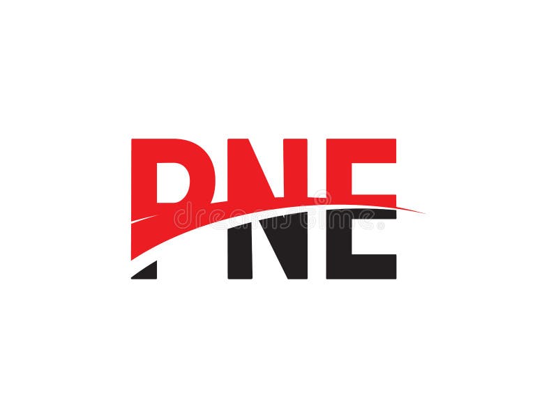 PNE Letter Initial Logo Design Vector Illustration Stock Vector ...