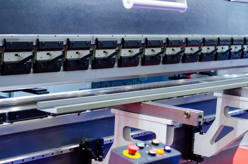 Pneumatic Bending Machine at the Factory Stock Image - Image of ...