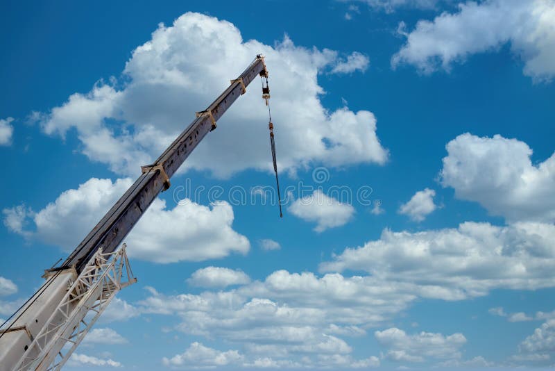Pneumatic crane stock image. Image of engineering, heavy - 195647015