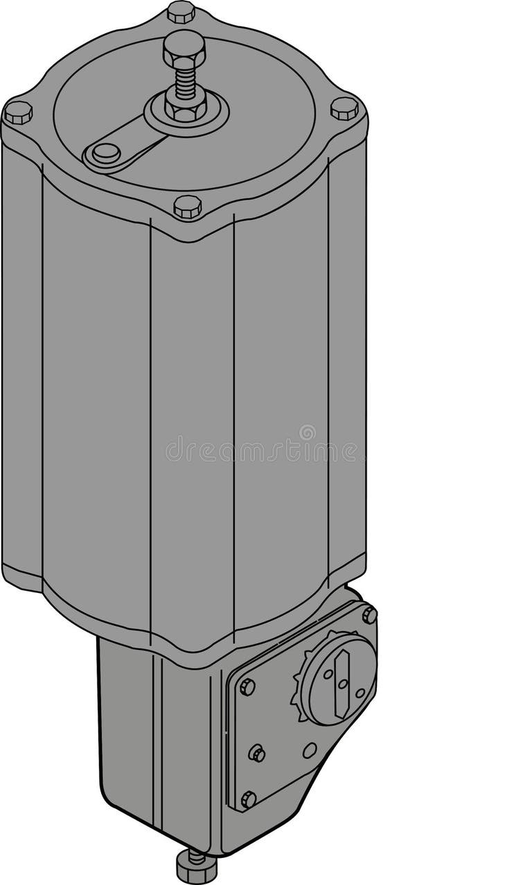 Pneumatic Cylinder Stock Illustrations – 771 Pneumatic Cylinder Stock ...