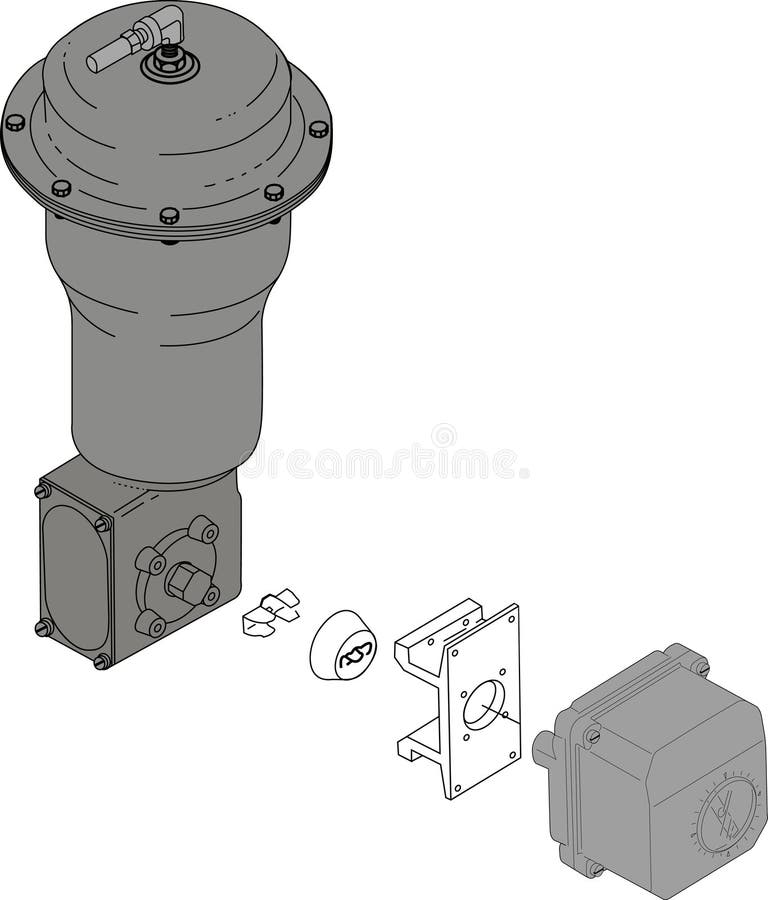 Pneumatic Cylinder Stock Illustrations – 787 Pneumatic Cylinder Stock ...
