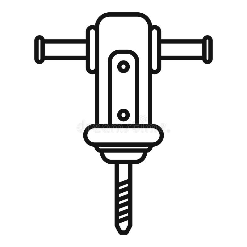 Pneumatic Drill with Chisel Tip for Construction and Demolition Stock ...
