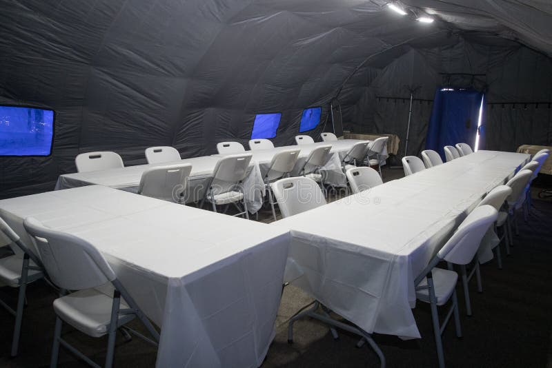 Mobile Building Temporary Camp Stock Image - Image of office, classroom ...