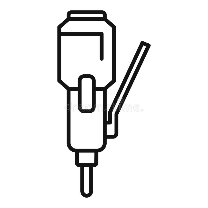 Pneumatic Hammer Drill Using Compressed Air for Construction Stock ...