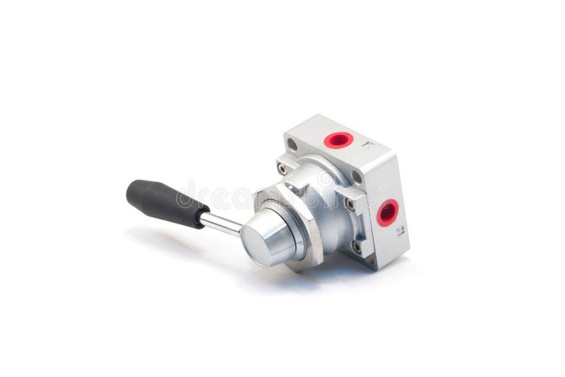 Pneumatic hand valve stock photo. Image of isolate, valve - 43240732