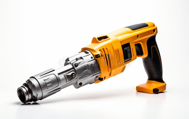 Pneumatic Impact Tool Isolated on White Background. Stock Illustration ...