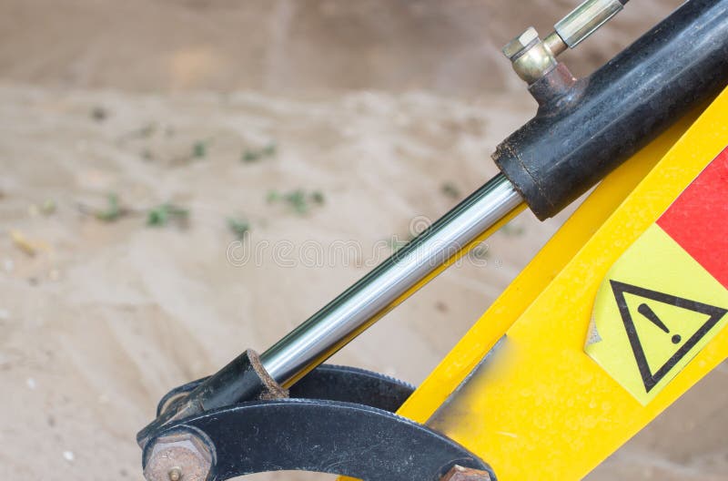 Pneumatic Piston for Machinery Technology. Stock Image - Image of ...