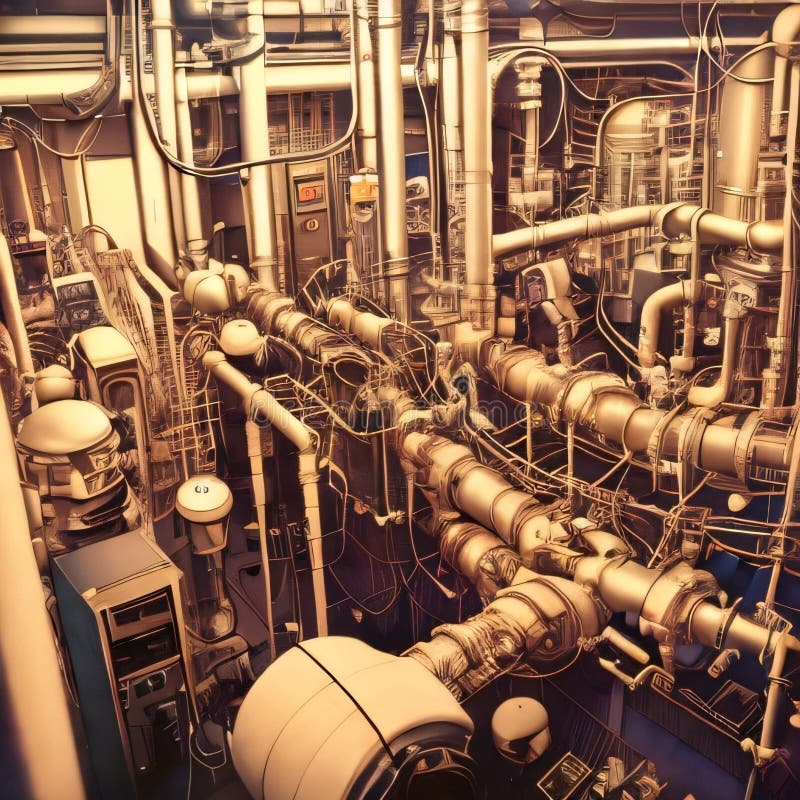 AI Generated Image - Pneumatic Post Stock Illustration - Illustration ...