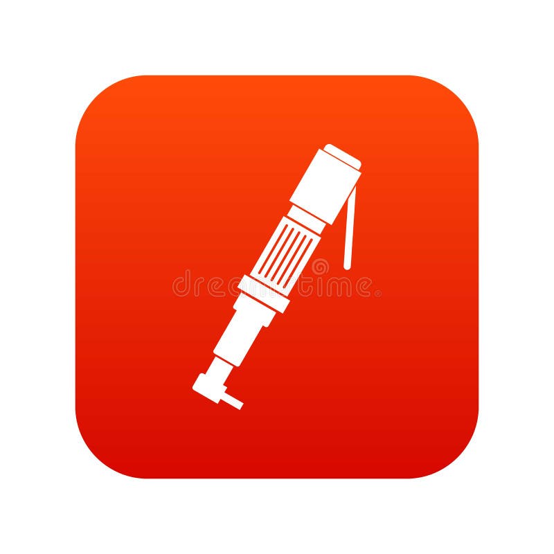 Pneumatic Screwdriver Icon Digital Red Stock Vector - Illustration of ...