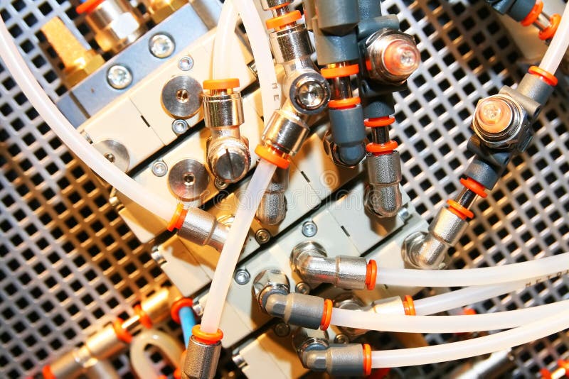 Pneumatic system. stock photo. Image of computer, nailing - 5172514