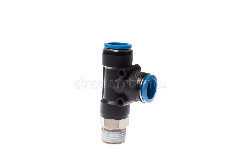 Plastic PPR T Shape Fitting for Water Pipes, Isolated on White ...