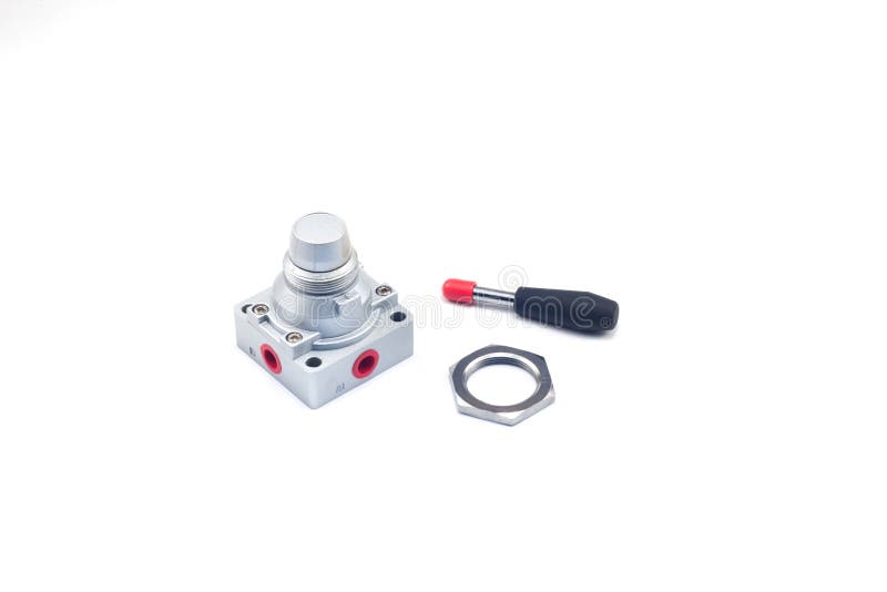 Pneumatisches Handventil stockbild. Bild von ventil, pneumatisch - 42504403