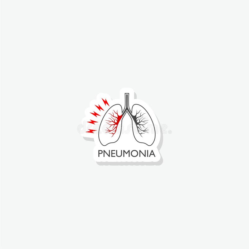 Icon Of Lung Disease Pneumonia Asthma Cancer In The Form Of Lung