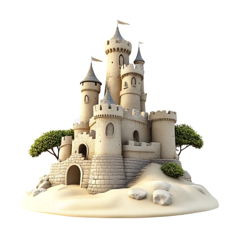 PNG Ancient Land Castle Cartoon on Transparent Background - Ai ...