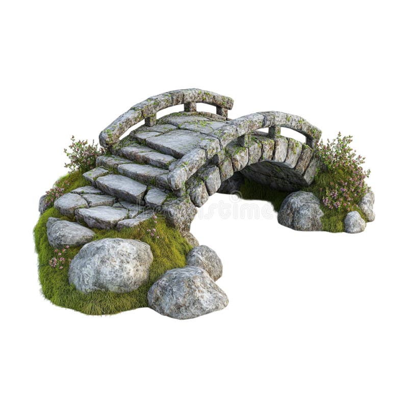 PNG Ancient Stone Bridge on Transparent Background - Ai Generated Stock ...