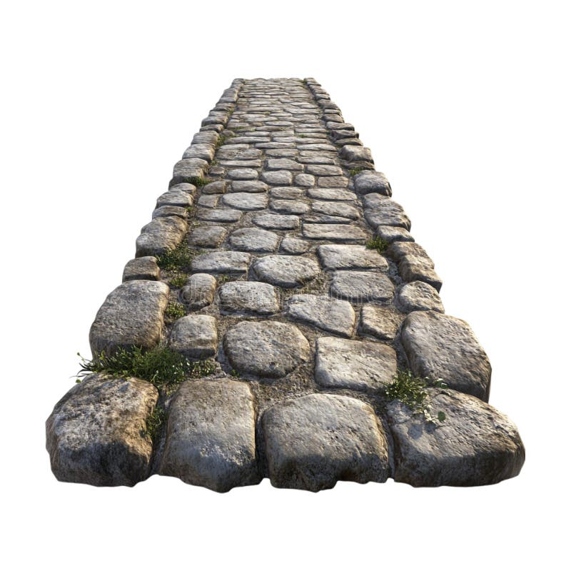 PNG Ancient Stone Road on Transparent Background - Ai Generated Stock ...