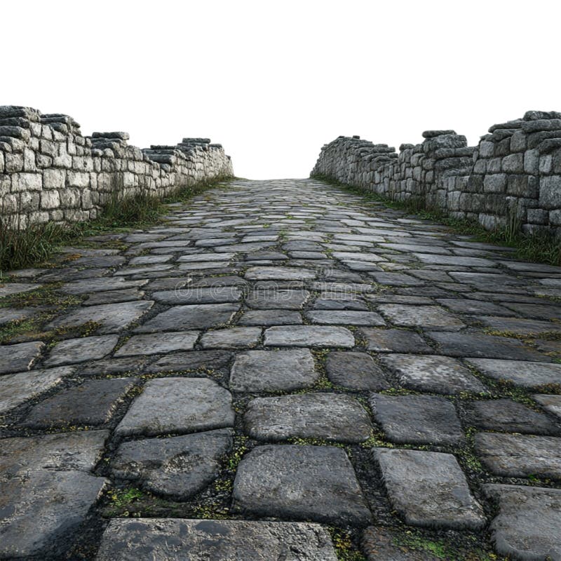 PNG Ancient Stone Road on Transparent Background - Ai Generated Stock ...