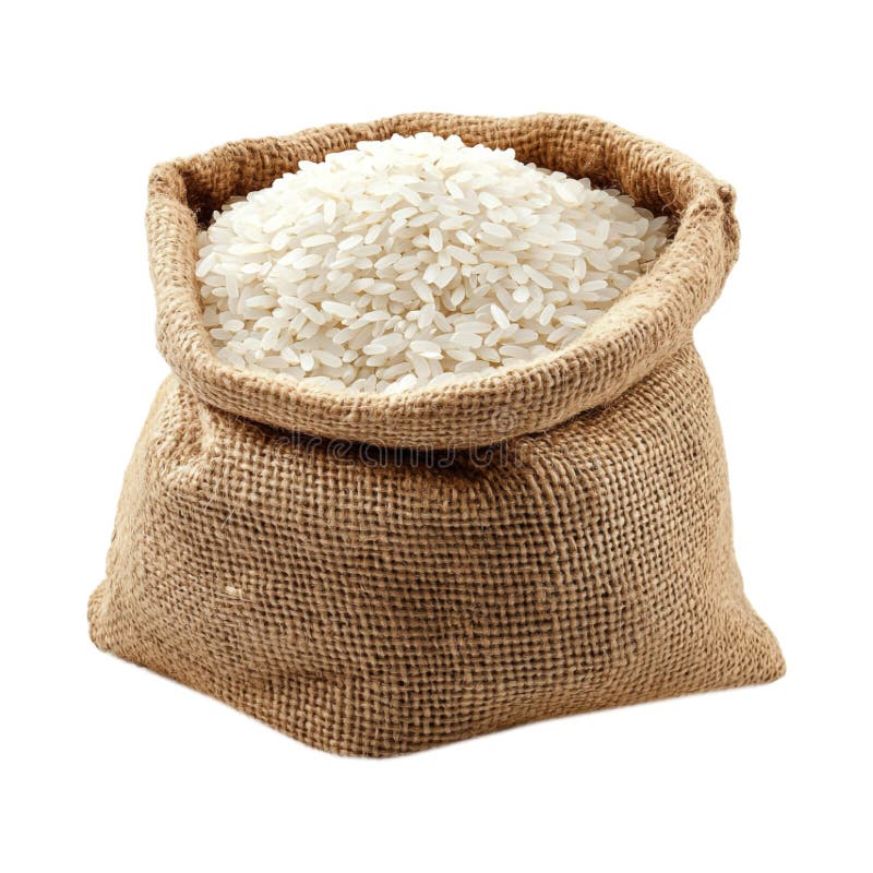 PNG Bag Full of Rice on Transparent Background - Ai Generated Stock ...