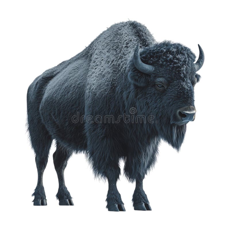 PNG Bison Animal on Transparent Background Stock Illustration ...