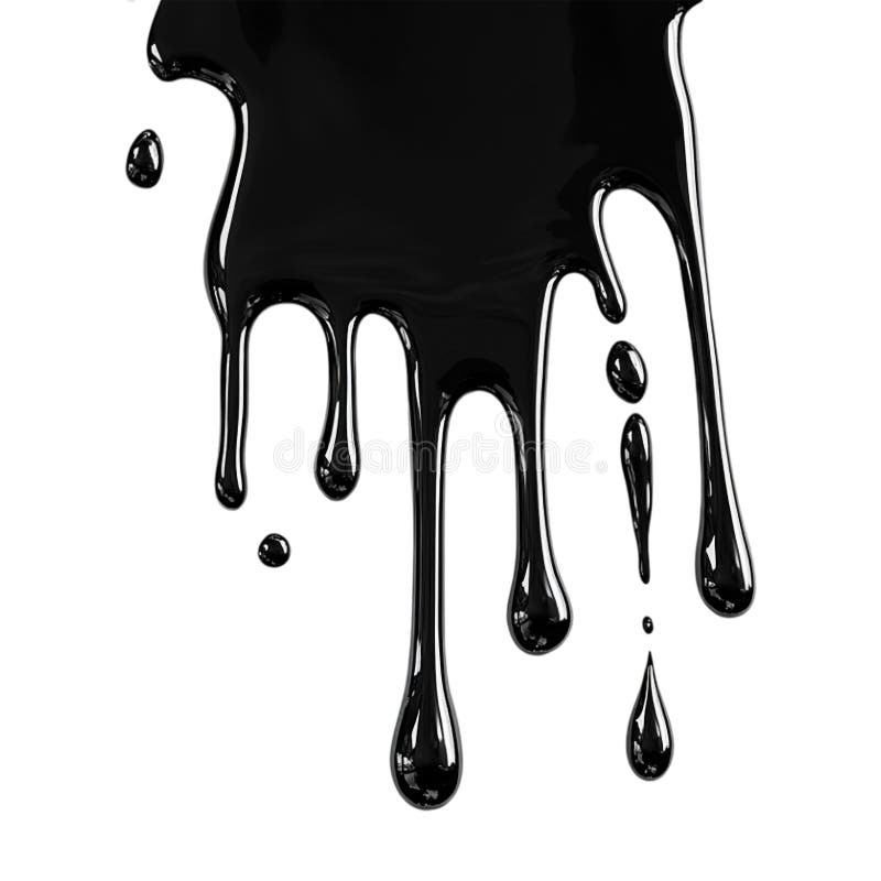 PNG Black Liquid Dripping from Top on Transparent Background - Ai ...