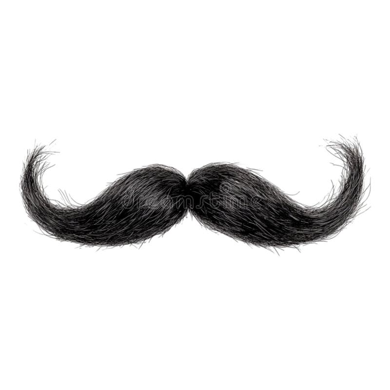 PNG Black Mustache Against Transparent Background Stock Illustration ...