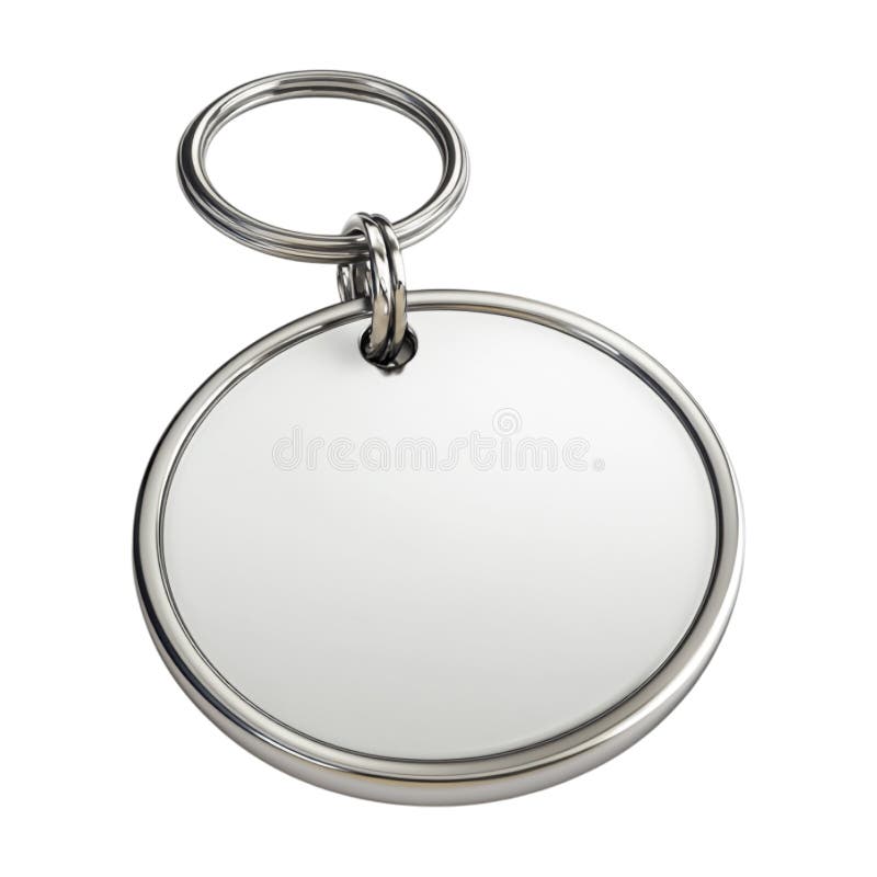 PNG Blank Metal Keychain on Transparent Background Stock Illustration ...