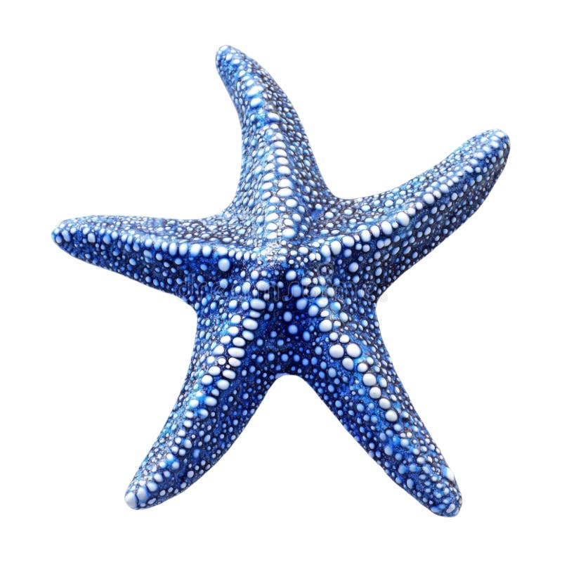 PNG Blue Starfish on Transparent Background - Ai Generated Stock Illustration - Illustration of ...