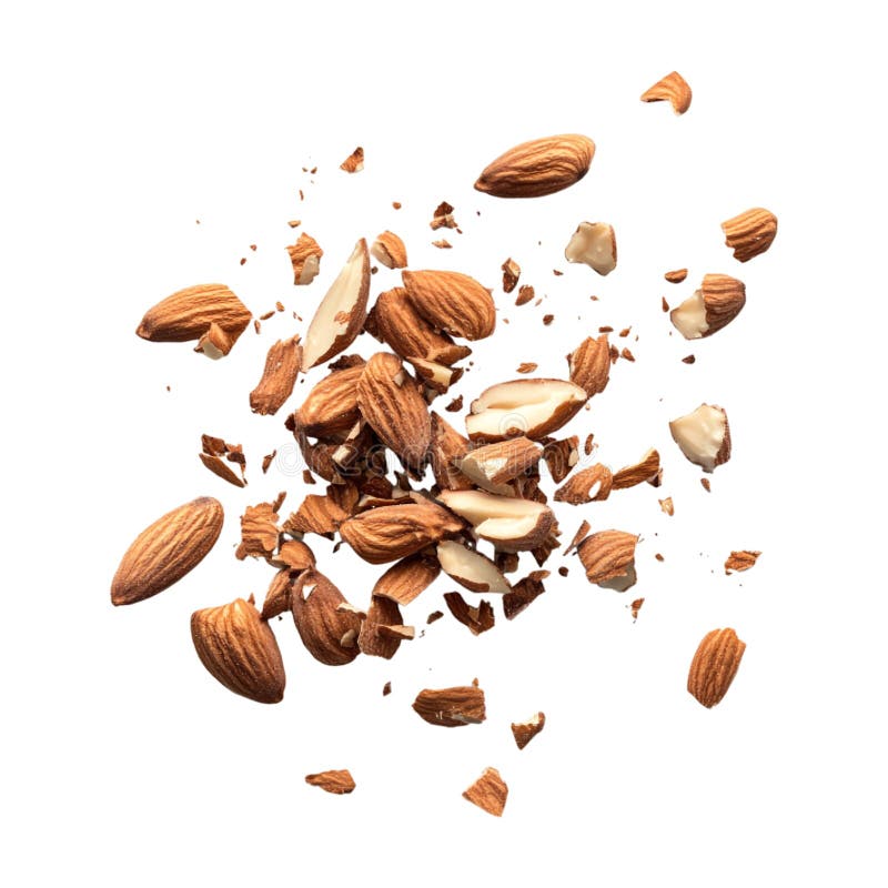 PNG Break Almonds on Transparent Background - Ai Generated Stock ...