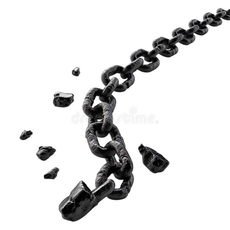 PNG Break Chain Iron on Transparent Background - Ai Generated Stock ...