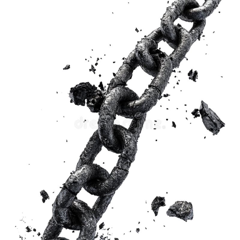 PNG Break Chain Iron on Transparent Background - Ai Generated Stock ...