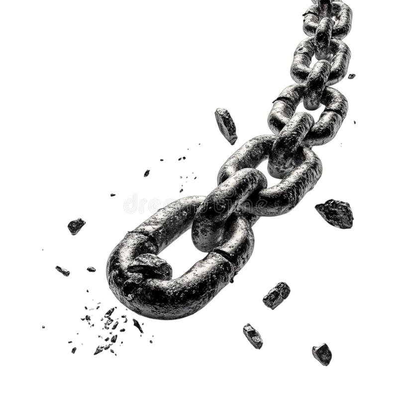 PNG Break Chain Iron on Transparent Background - Ai Generated Stock ...
