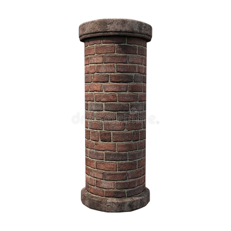 PNG Brick Column on Transparent Background Stock Illustration ...