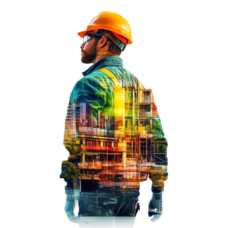 PNG Building and Construction Worker on the Site with Architecture ...