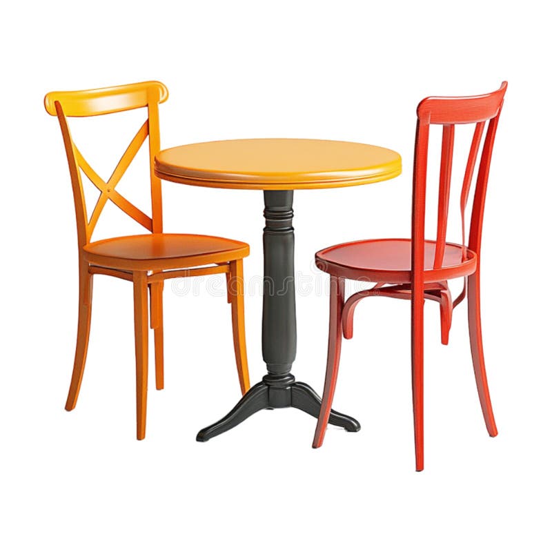 PNG Cafe Table with Chairs on Transparent Background - Ai Generated ...