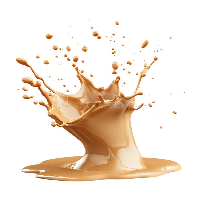 PNG Caramel Splash on Transparent Background - Ai Generated Stock ...