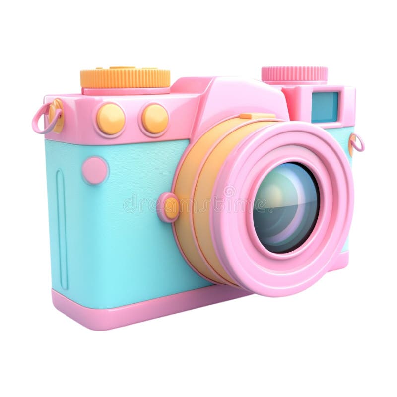 PNG Cartoon DSLR Camera on Transparent Background - Ai Generated Stock ...