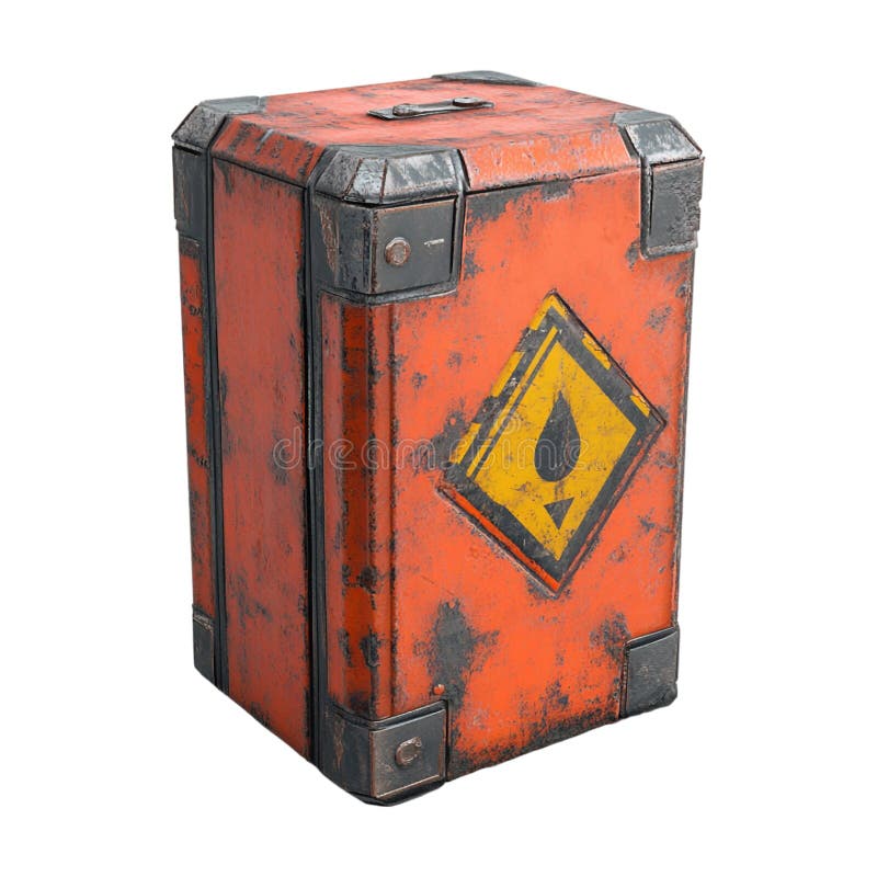 PNG Caution Safety Box on Transparent Background - Ai Generated Stock ...