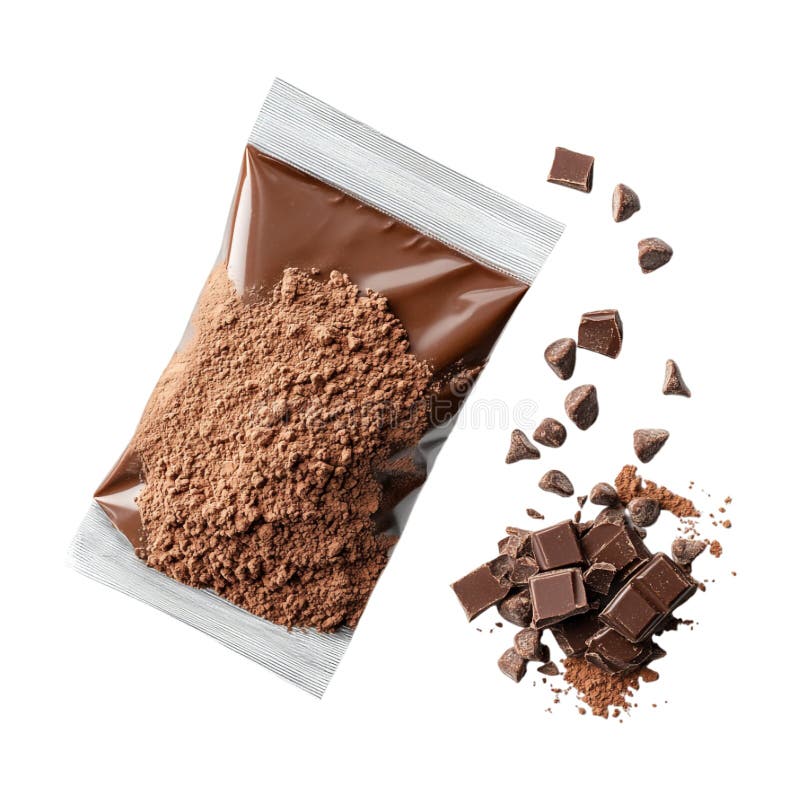 PNG Chocolate Powder Bag on Transparent Background - Ai Generated Stock ...